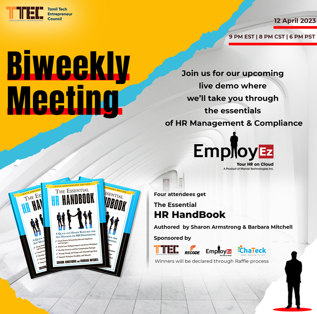 TTEC - About Us | Inspiring Tamil Tech Entrepreneurship